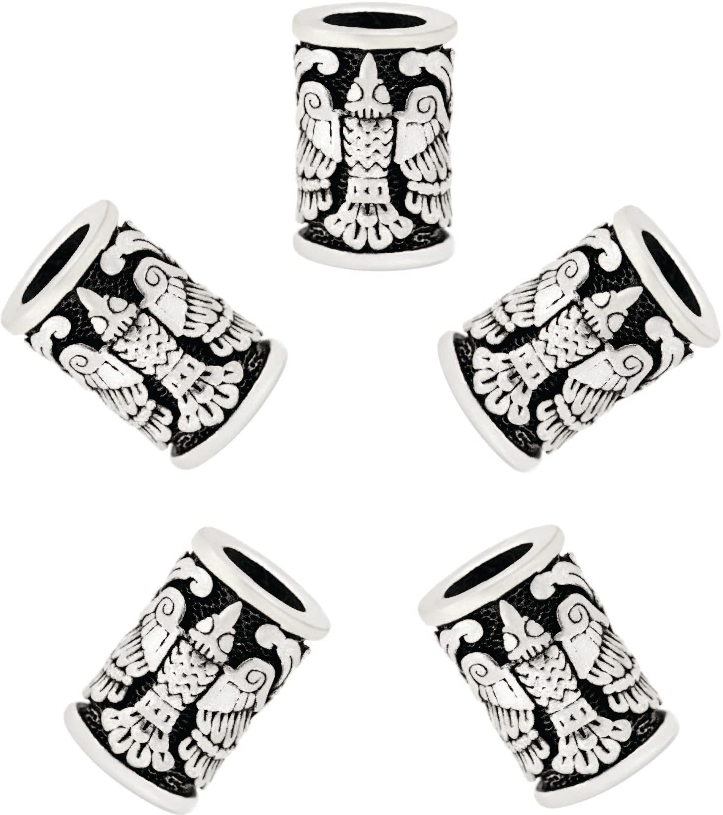 Amazon.com : HAQUIL 5pcs Eagle Viking Beads Viking Hair Beads Hair Bead ...