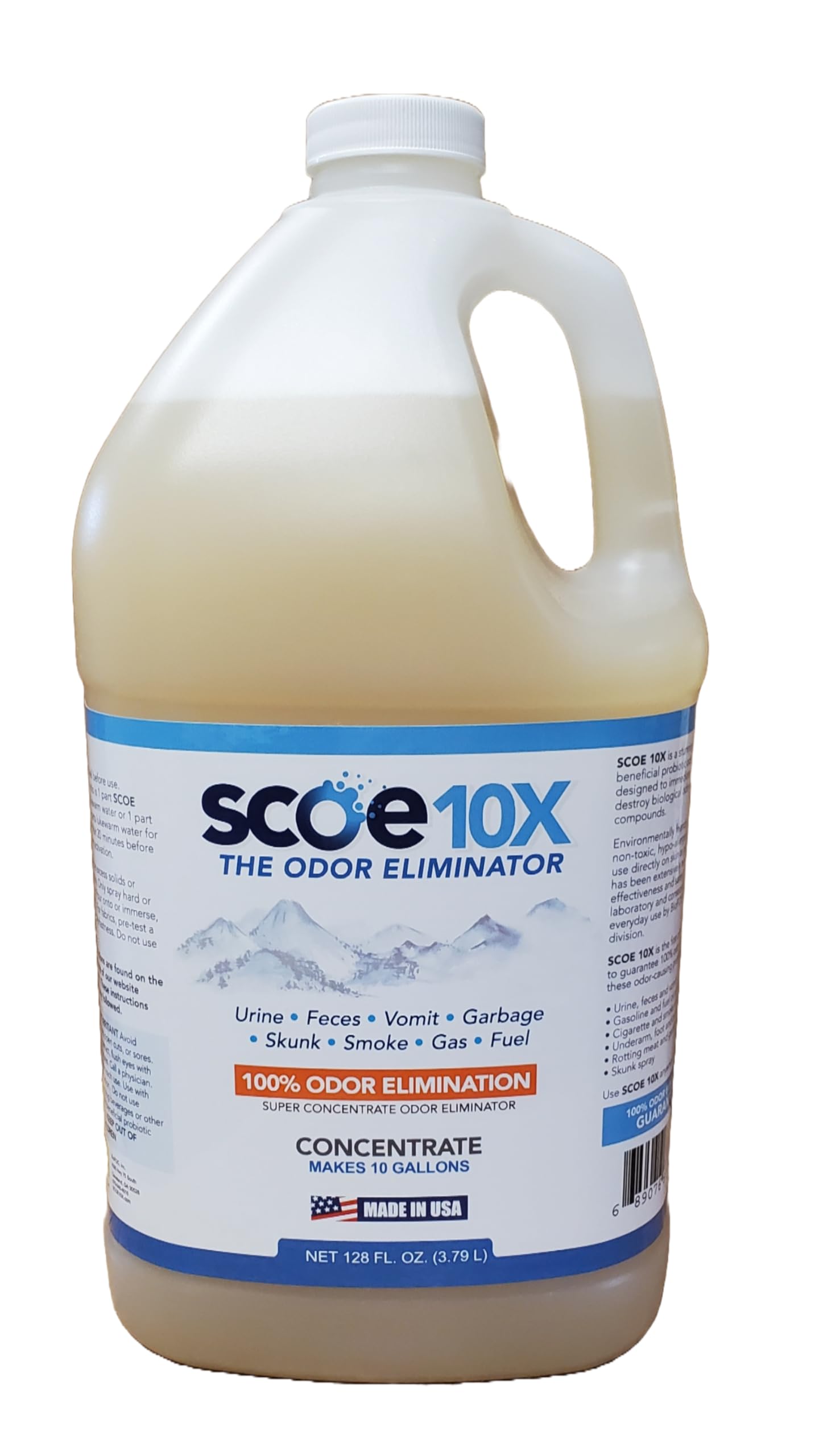 SCOE 10X Natural Probiotic Odor Eliminator Concentrate - Makes 10 ...