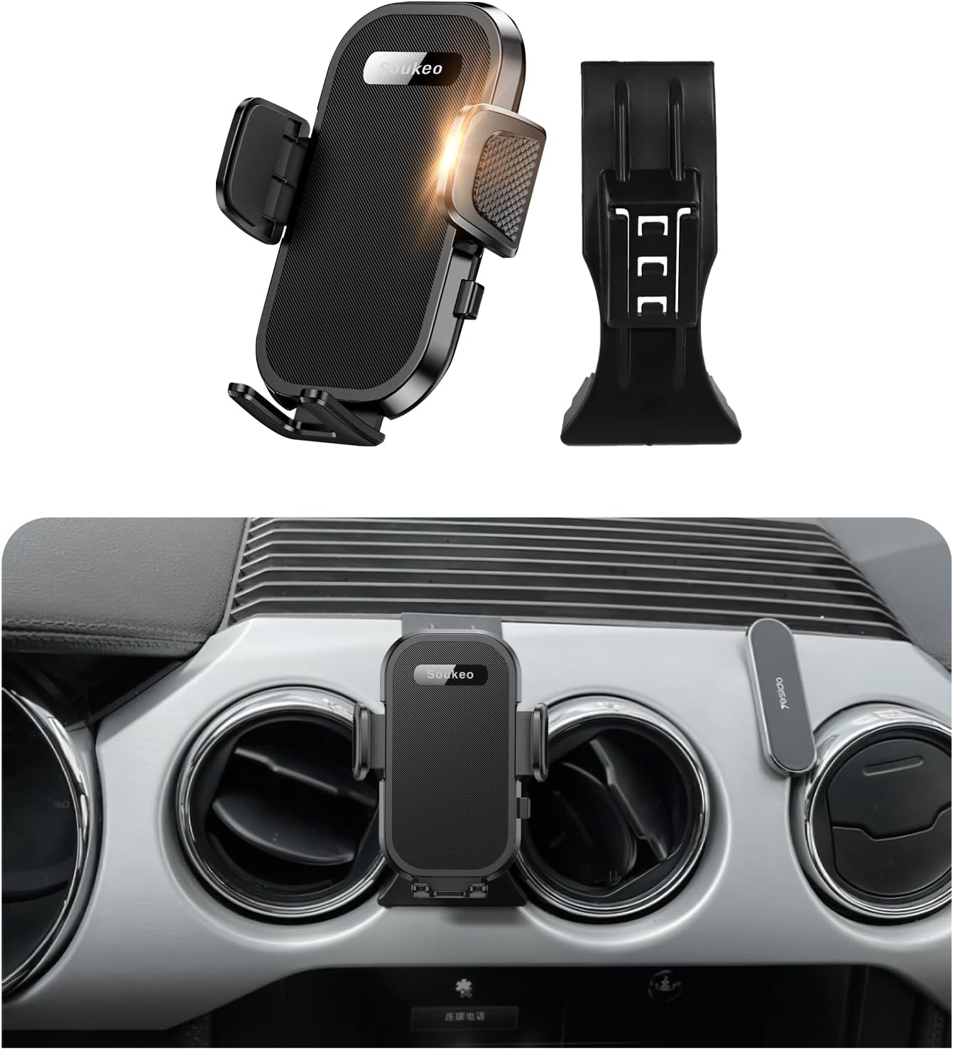 Amazon.com: soukeo Upgraded Car Phone Holder Fits for Ford Mustang 2016 ...