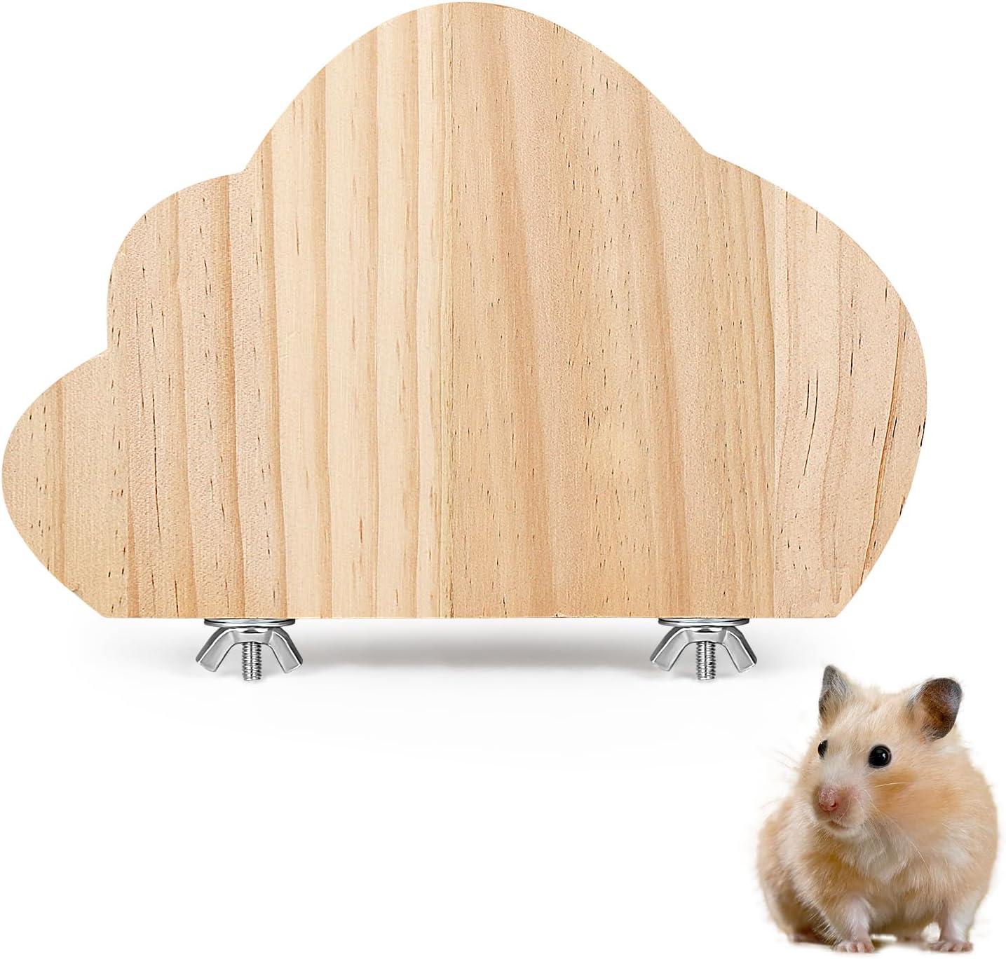 Amazon.com : LuckyOpt Natural Wooden Hamster Platform, Cloud Shape ...