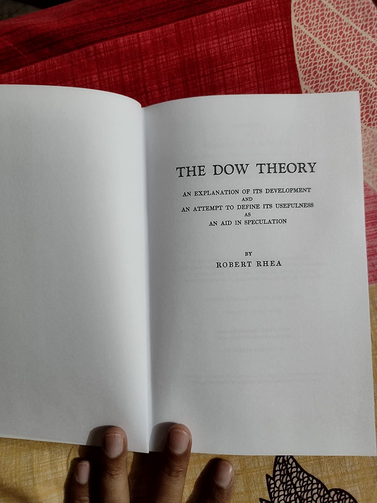 Buy The Dow Theory Book Online at Low Prices in India | The Dow Theory ...