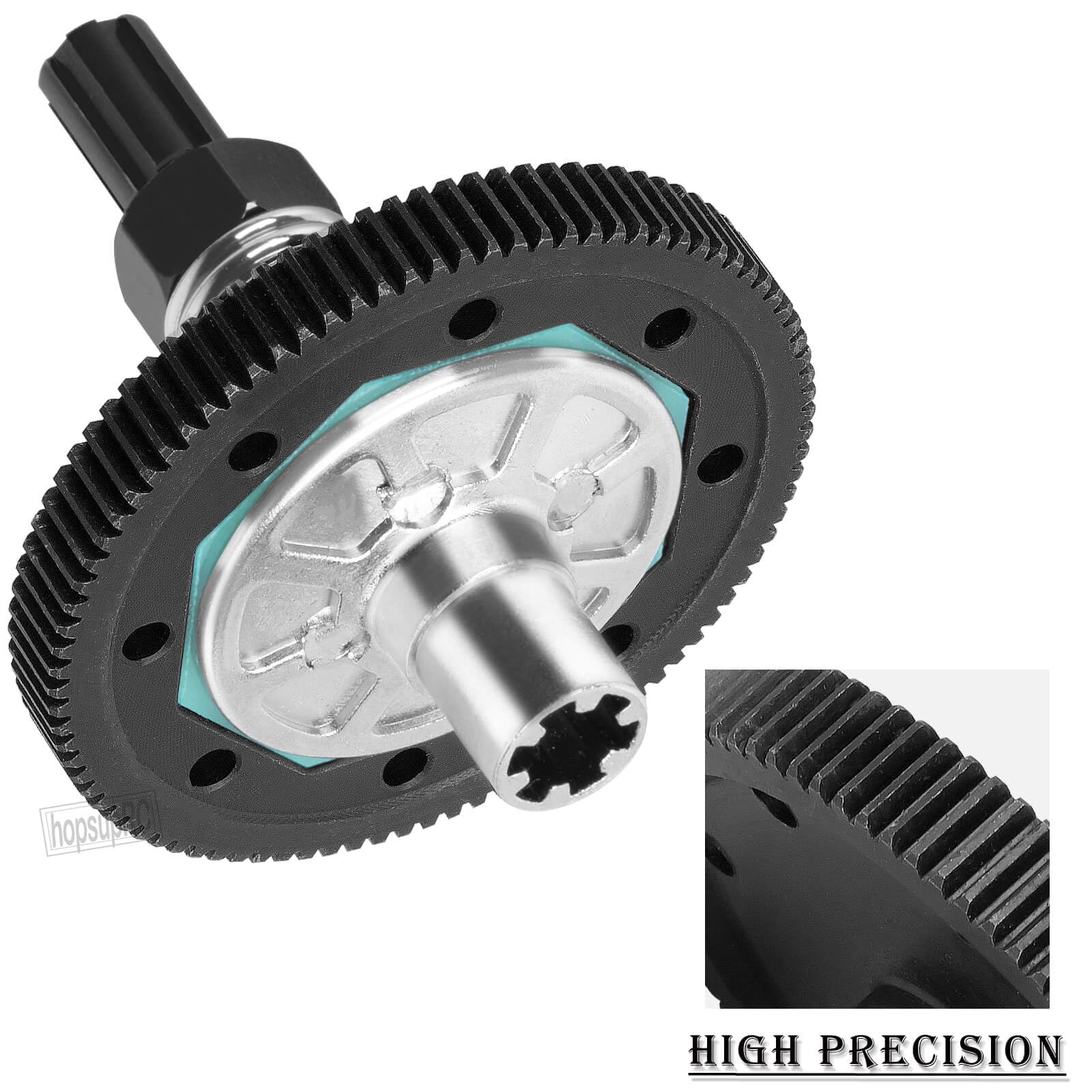 BRKRC Carborn Steel 32P 57T Spur Gear Alloy Slipper Hub Set For Arrma 1 ...