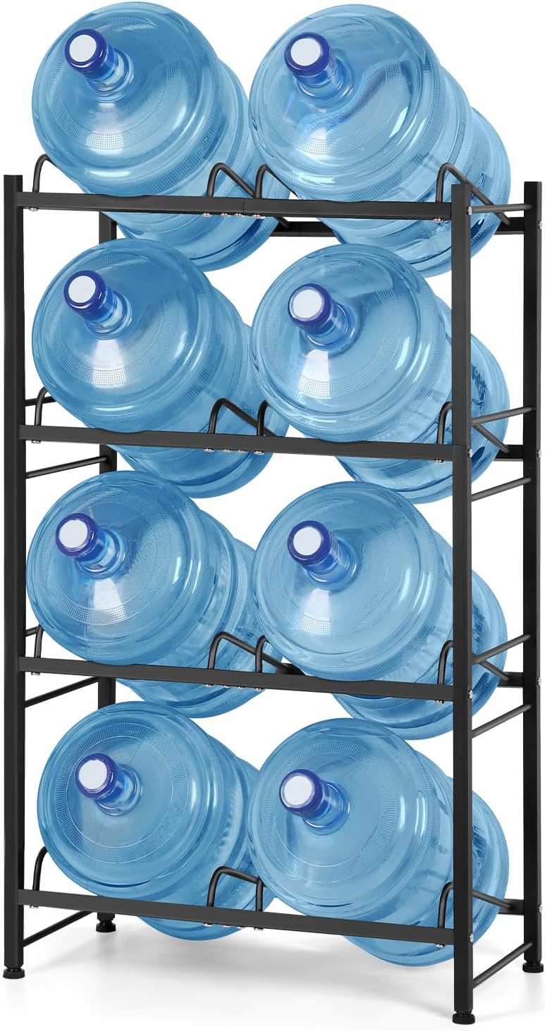 LIANTRAL Water Jug Rack, 5 Gallon Water Bottle Holder Heavy Duty Water ...