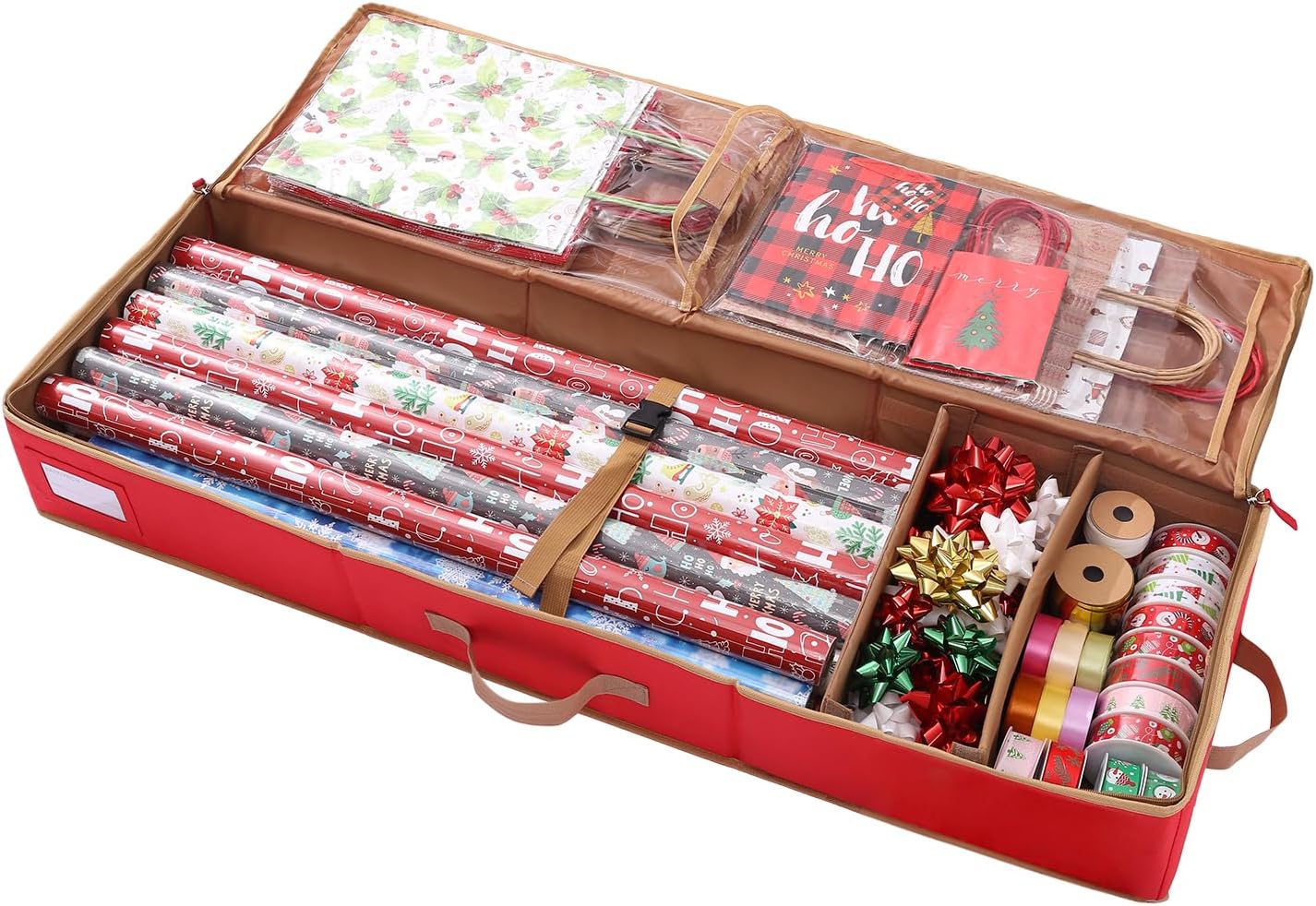 Amazon.com: ZOBER Wrapping Paper Storage Containers - 33 Inch Gift ...
