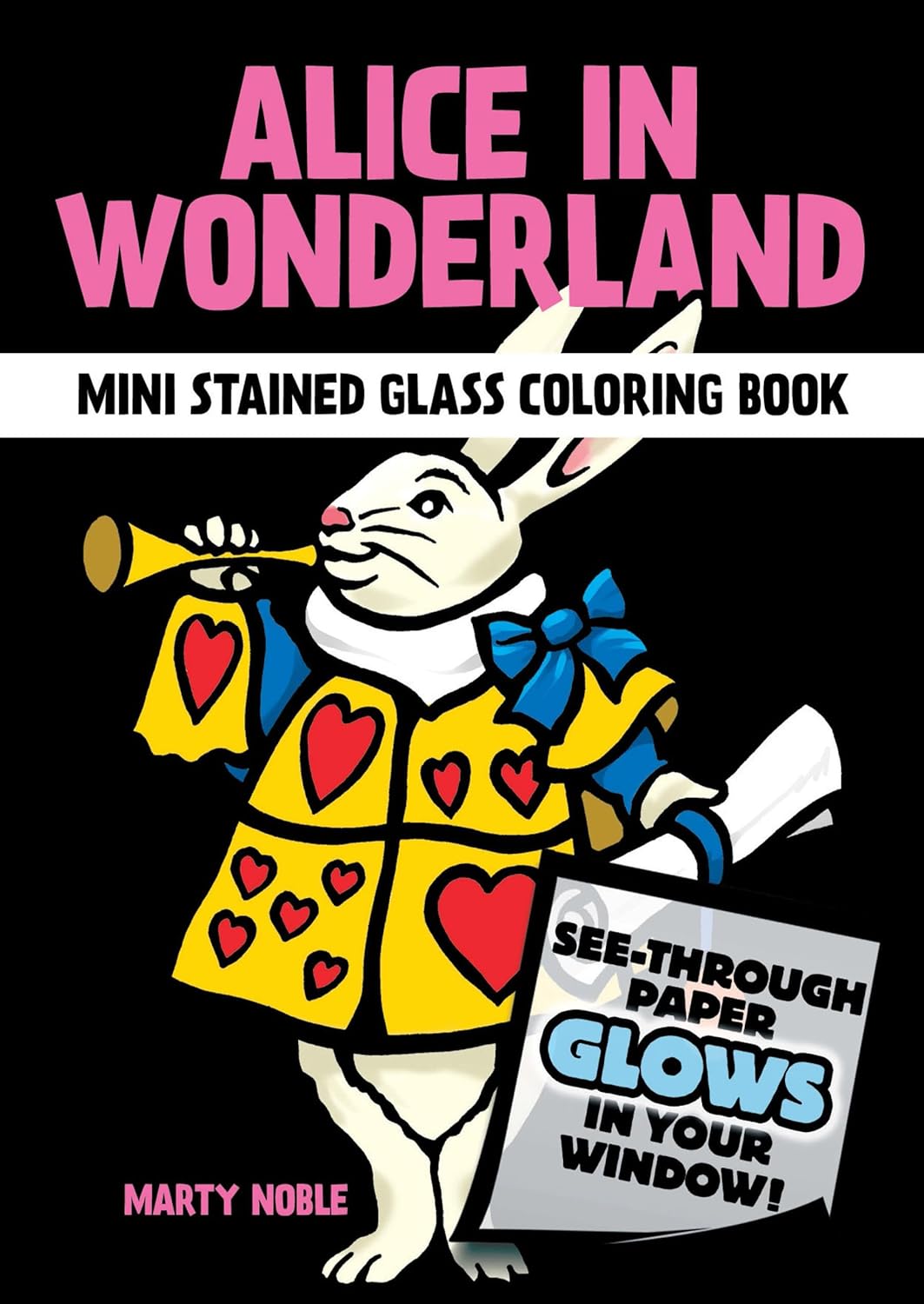 Alice in Wonderland Mini Stained Glass Coloring Book (Dover Little ...