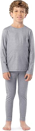 Amazon.com: ColdPruf Kids Base Layer Long Sleeve Jersey Crew Top and ...