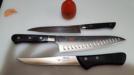Amazon.com: MAC Knife Professional series 8" Chef's knife w/dimples MTH ...