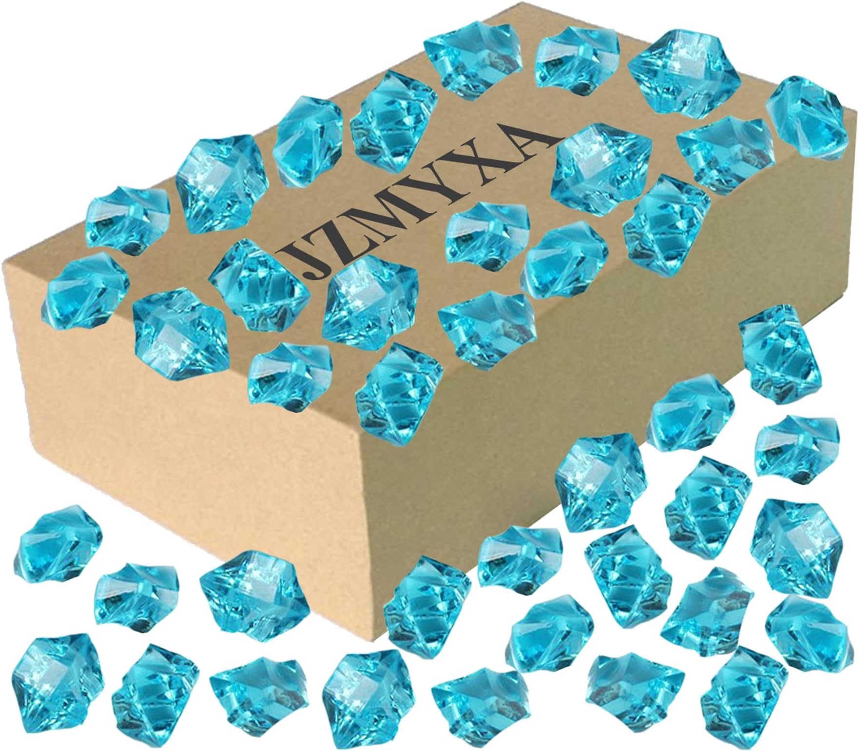 Amazon.com: zhuohai 300 Pcs Acrylic Ice Rocks Crystals Gems, Bulk Fake ...