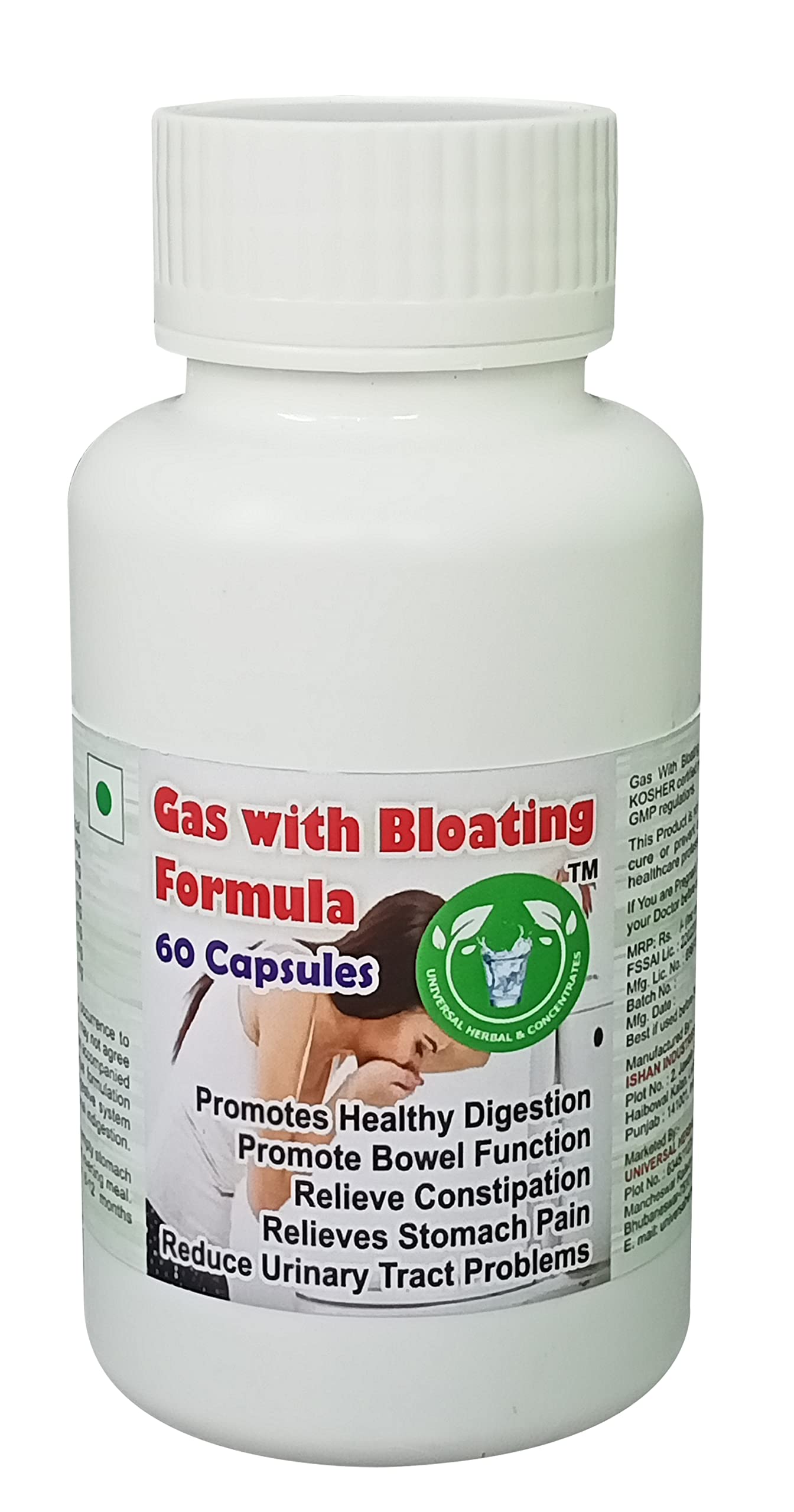 Buy Gas With Bloating Formula Capsules (Get One Bottle 50ml Gas With ...
