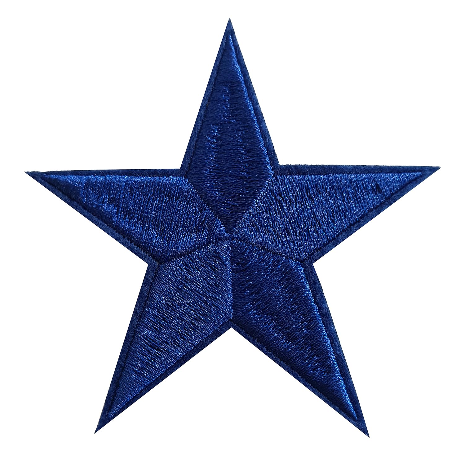 Amazon.com: Zlettery 5pcs Blue Star Iron on Patches, Star Patches ...