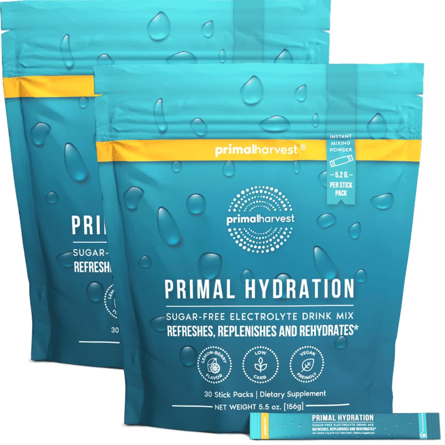 Amazon.com: Electrolytes Powder Packets Primal Hydration by Primal ...