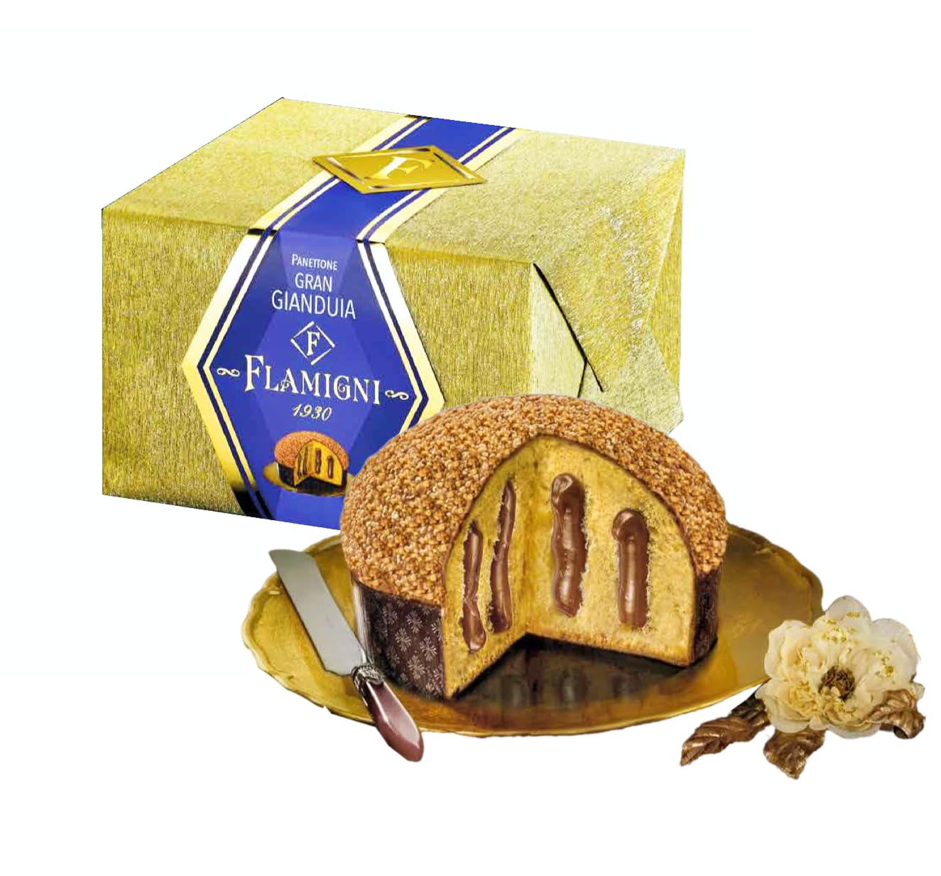 Buy FLAMIGNI 1930Italian Speciality Panettone delicious Gianduja Cream ...