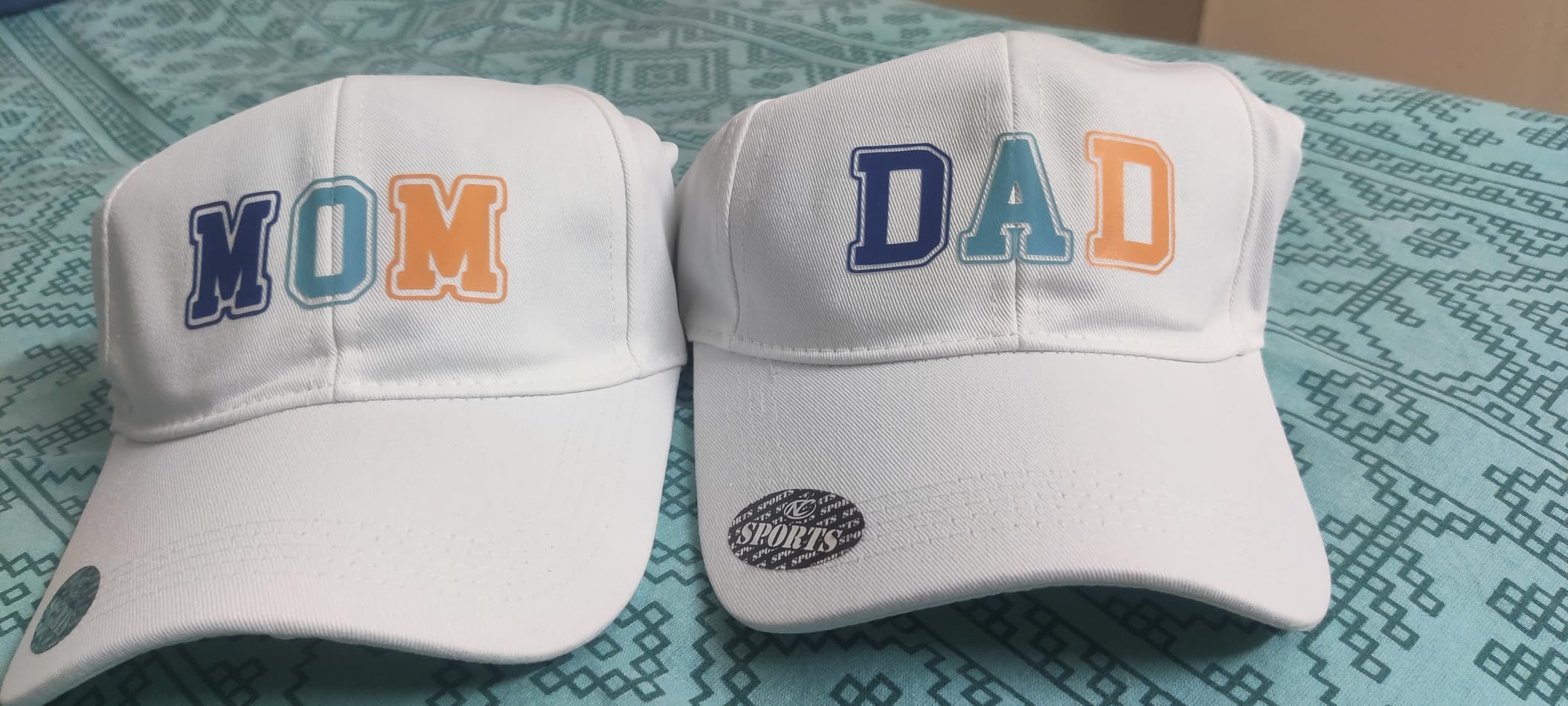 Buy AICA Mom and Dad Cotton Cap Hat - Adjustable Size, 2pcs | Gifts for ...