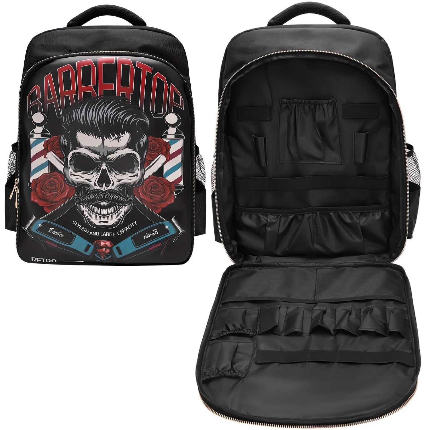 Amazon.com : Barber Travel Bag Backpack BAEBERPLAN Large Organizer for ...