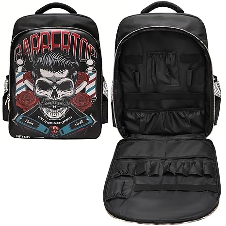 Amazon.com : Barber Travel Bag Backpack BAEBERPLAN Large Organizer for ...