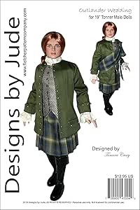 Amazon.com: Designs by Jude Outlander Wedding Jamie Doll Clothes Sewing ...