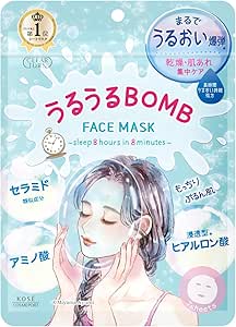 KOSE Clear Turn Moisturizing BOMB Mask, 7 Pack (x1) Moisturizing ...