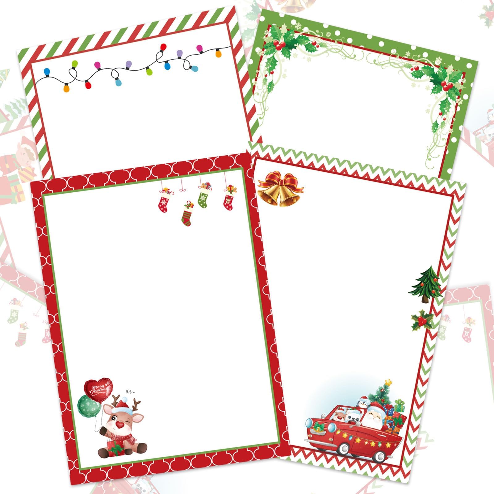 Motif Letter Paper! Christmas Letter to Santa Claus 20 Sheets DIN A4 ...