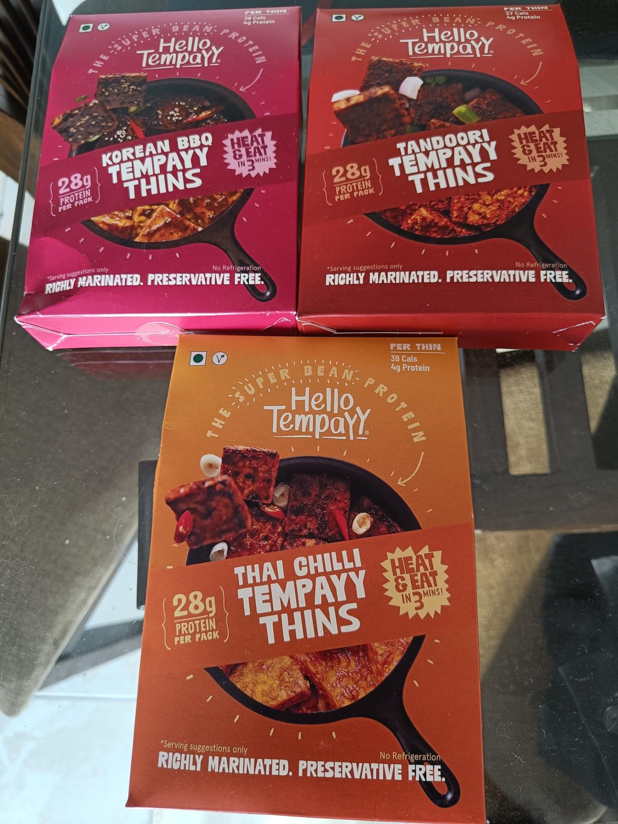 Hello Tempayy All Thins Tempeh Combo | Value Pack of 3 | Tandoori, Thai ...