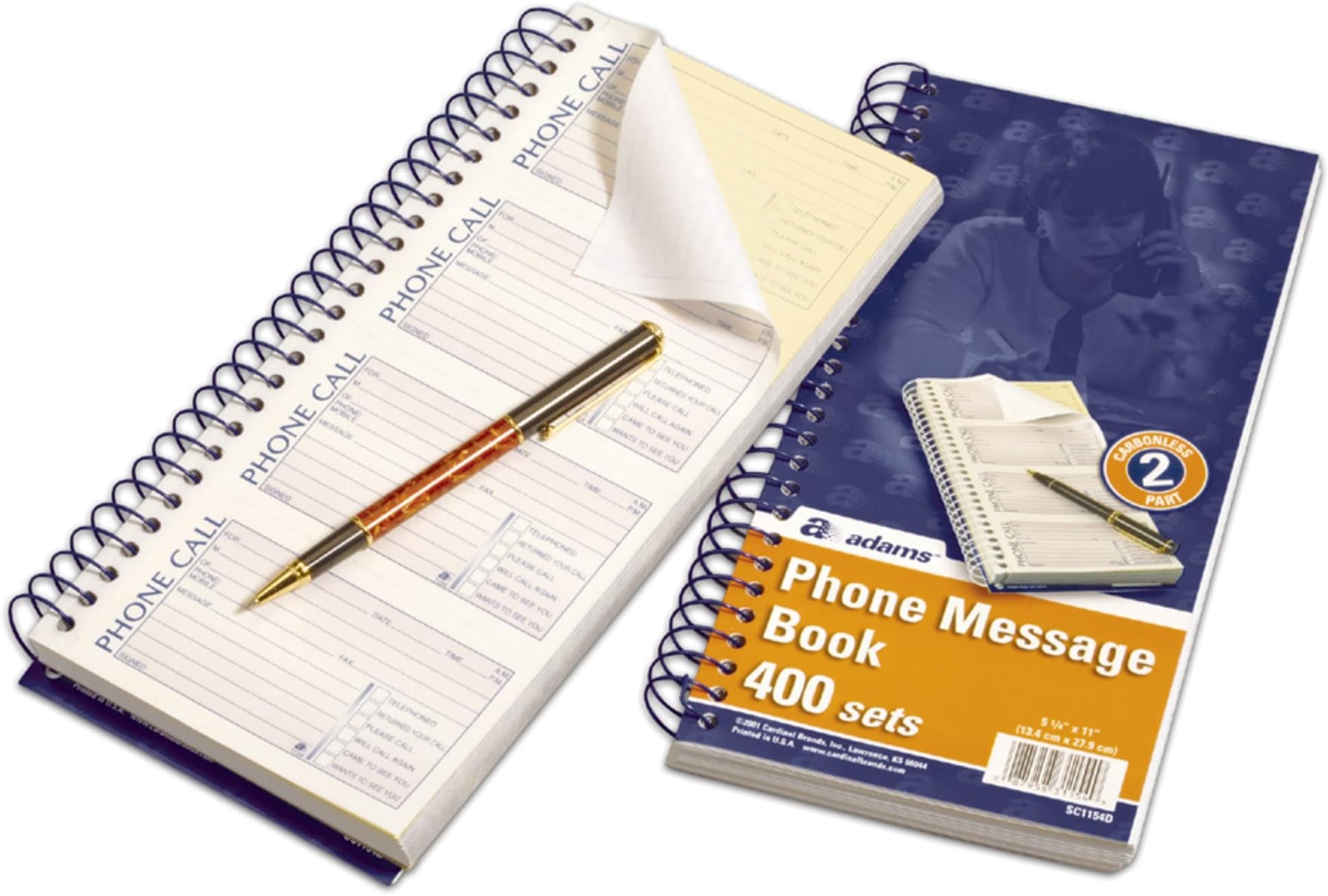 Amazon.com : TOPS Phone Message Forms Book, Carbonless Duplicate, 4.25 ...