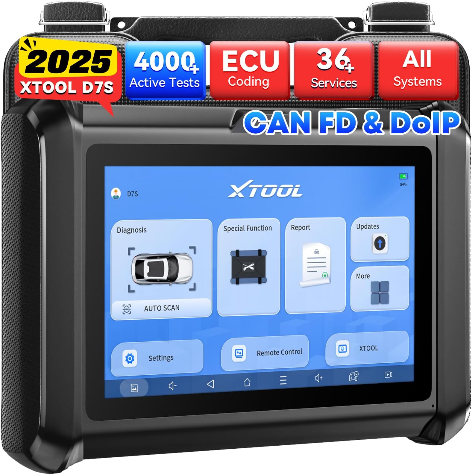 XTOOL D7S Car Diagnostic Tool with Online Coding, 2025 Bidirectional ...