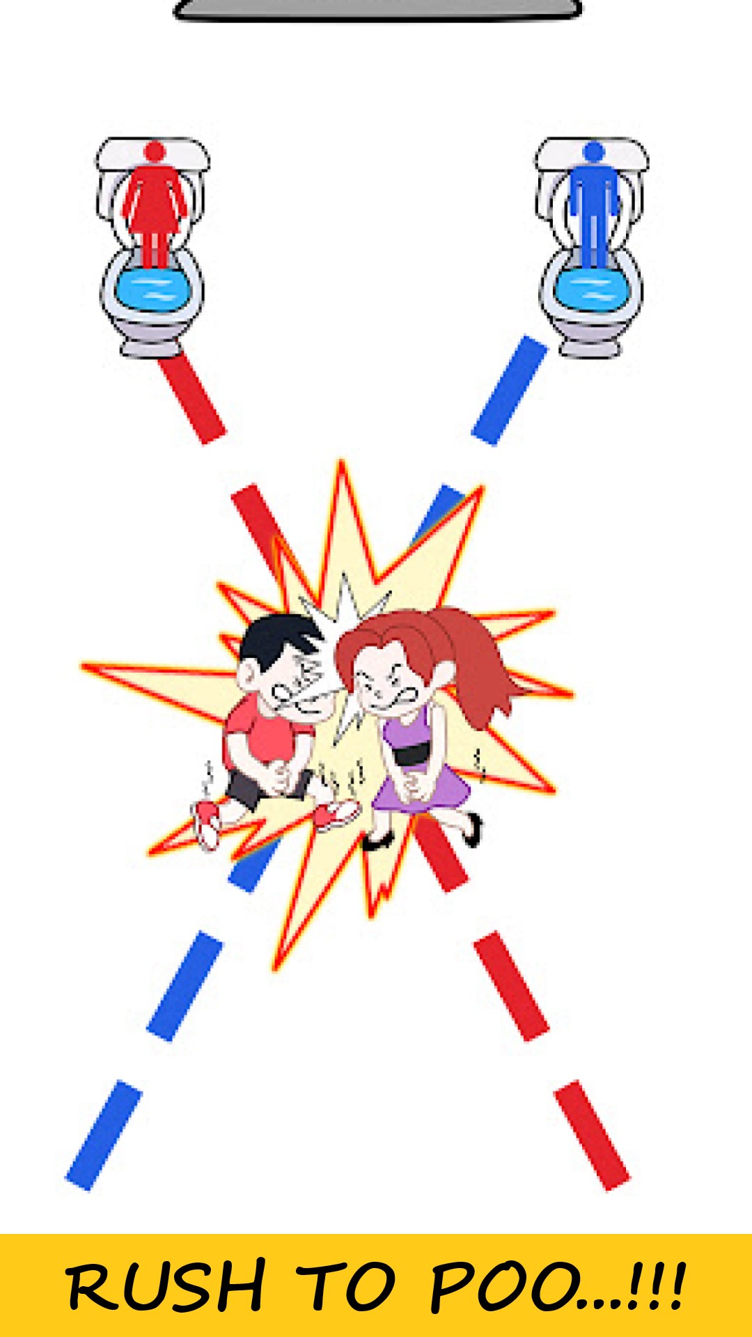 Pee In Washroom - Pee Pee Rush In Couple Toilet Run - Pee Rush Draw ...