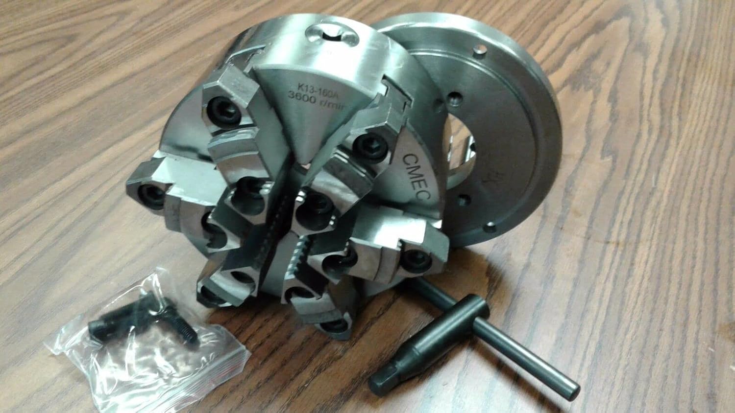6" 6-JAW SELF-CENTERING LATHE CHUCK top&bottom jaws D4, D1-4 adapter ...