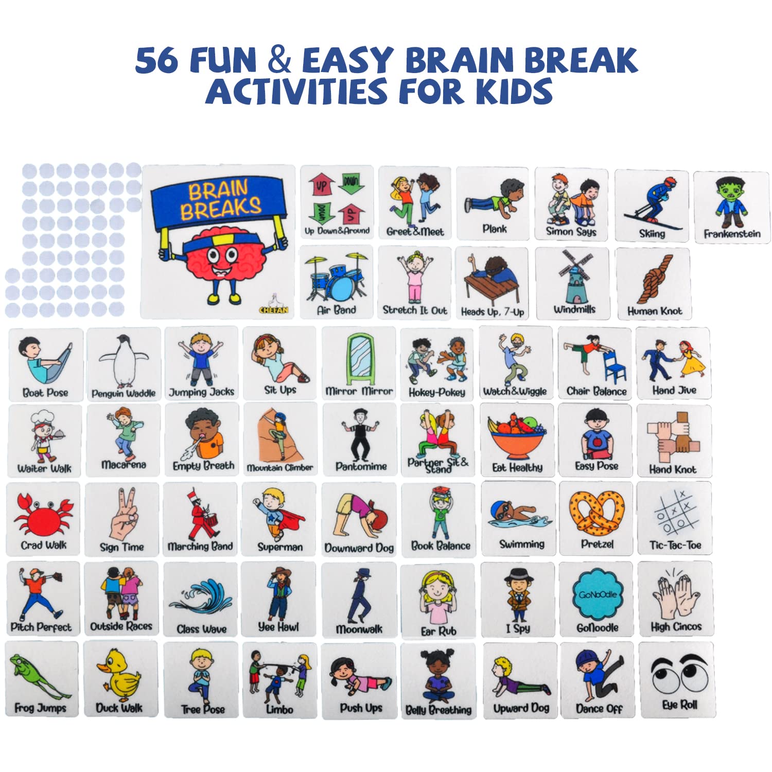 Brain Break Clipart For Kids Disney Yoga | Brain Breaks For Kids