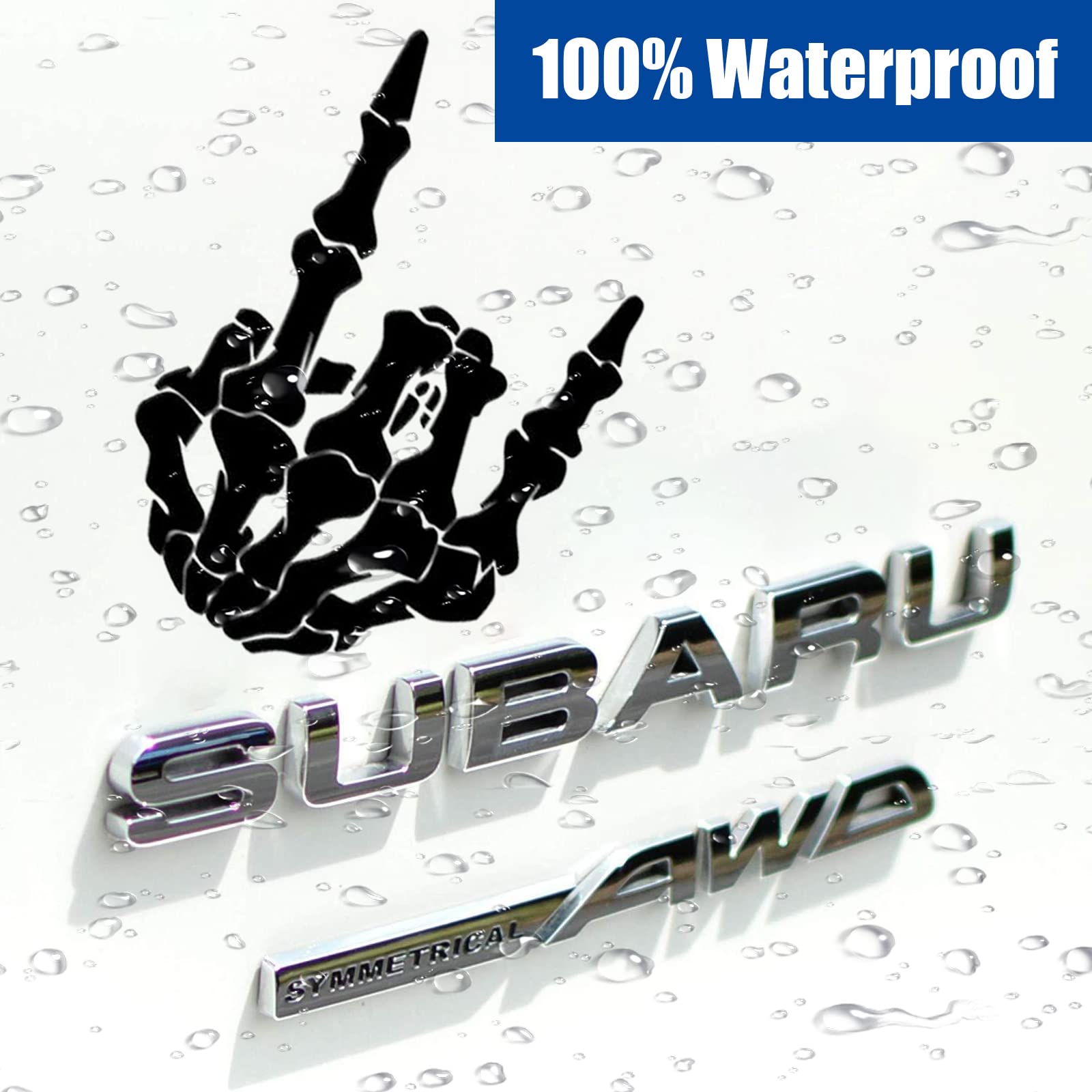 Snapklik.com : Yonput 1 PC Skull Skeleton Bone Middle Finger Flipping ...