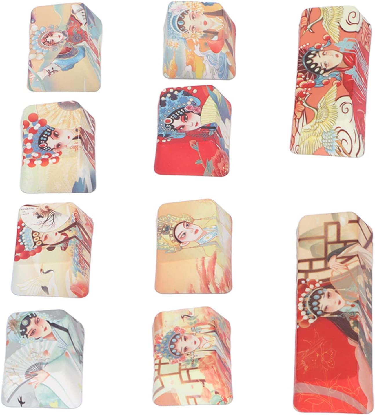 Keycaps Chinese Opera Style 10-Key PBT Keyboard Keycap OEM Sublimation ...