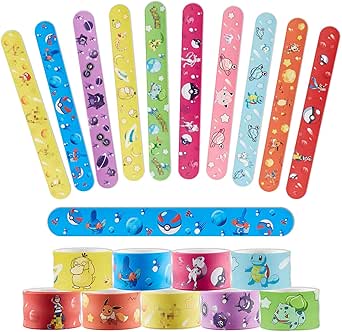 Ainvliya Slap Bands, 10Pcs Colorful Silicone Poppy Snap Bands Bracelets ...
