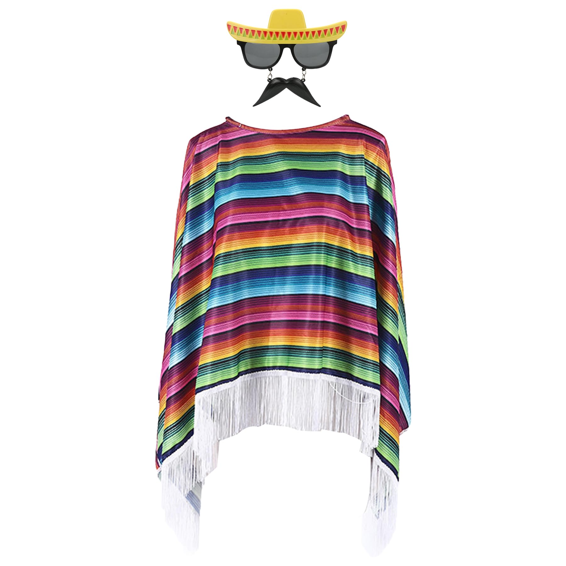 MOYAGA Mexican Fancy Dress – Set of 2 Fuchsia, Green & Blue Mexican ...