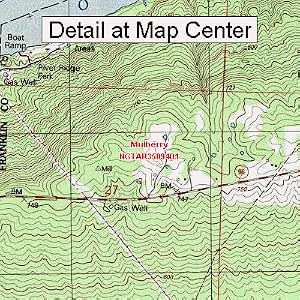 Amazon.com : USGS Topographic Quadrangle Map - Mulberry, Arkansas ...