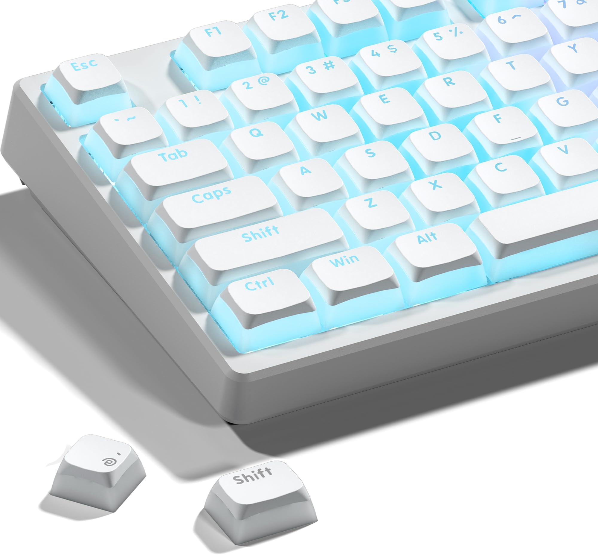 Amazon.com: Jade Keycaps 160 Keys Double Shot PBT Keycaps RSA Profile ...