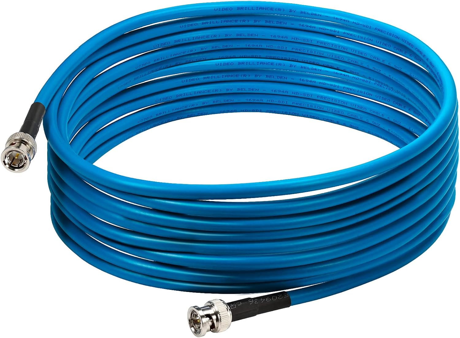Amazon | 【rfstreet】SDI ケーブル BNC ケーブル 75 オームSDI同軸ケーブル3G/6G/12G ケーブル 10M (Belden 1694A 青色 1本) HD ...