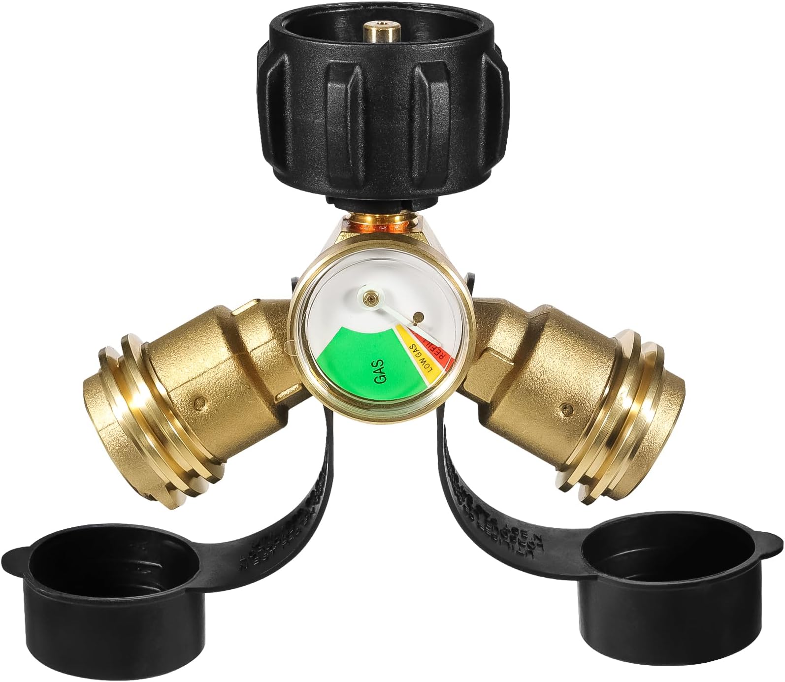 Amazon.com : GASPRO Propane Splitter with Gauge, 3 Way Propane Tank ...