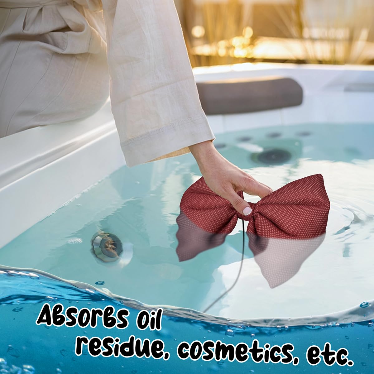 Snapklik.com : Enttgo Hot Tub Scum Absorber For Spa Hot Tub,Hot Tub ...