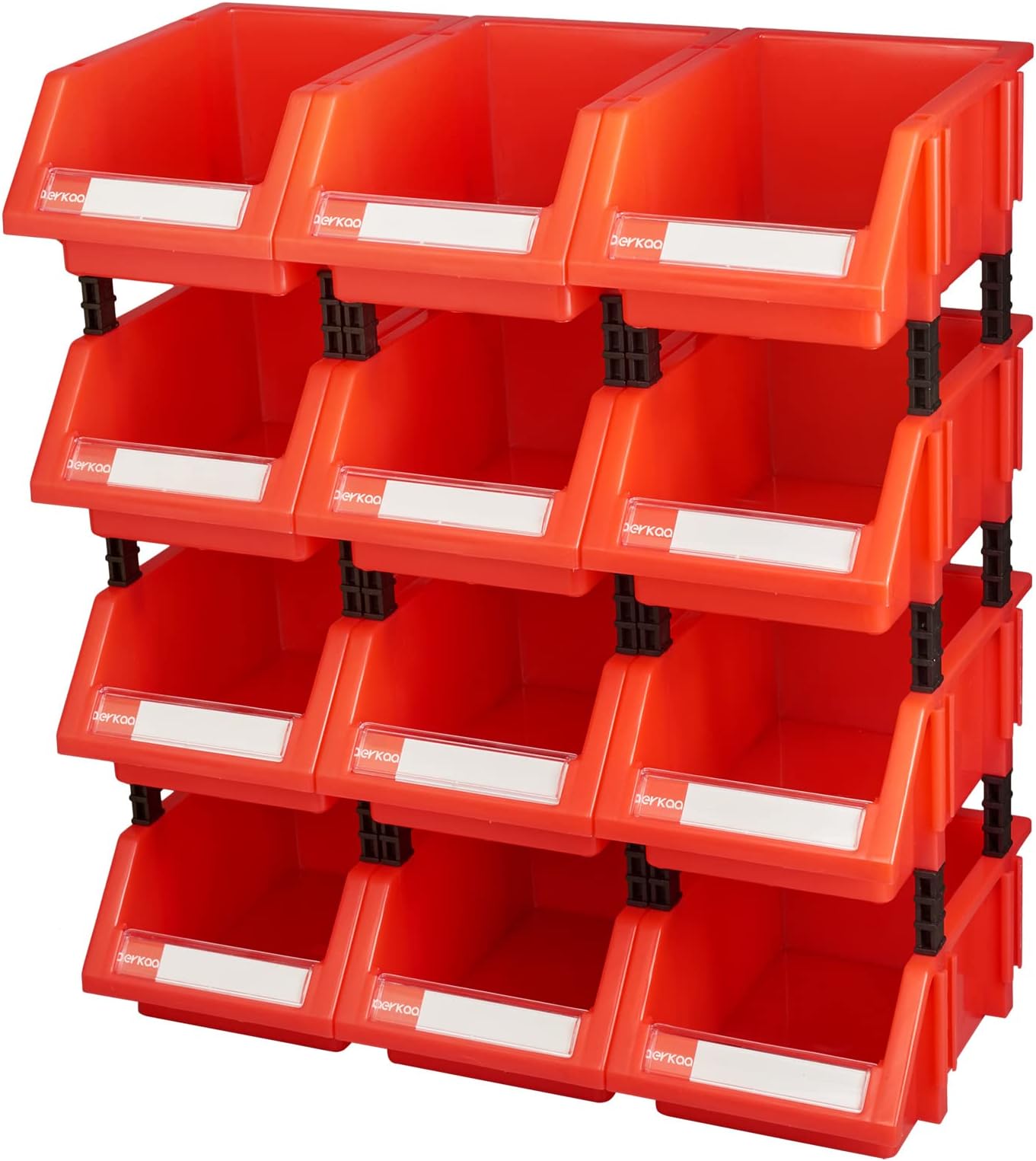 Amazon.com: Eagrye Plastic Stackable Storage Bins, Multi-functional ...