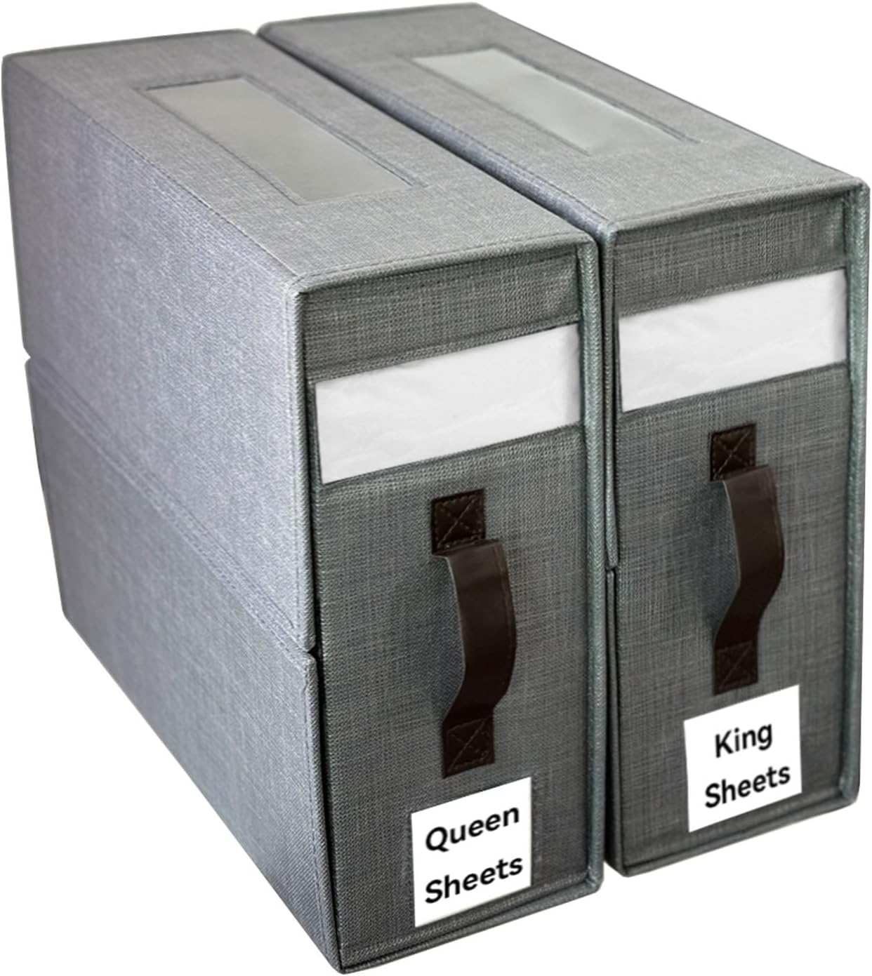 Amazon.com: Yermivie 2 Pack Foldable Bed Sheet Set Organizers (Queen or ...