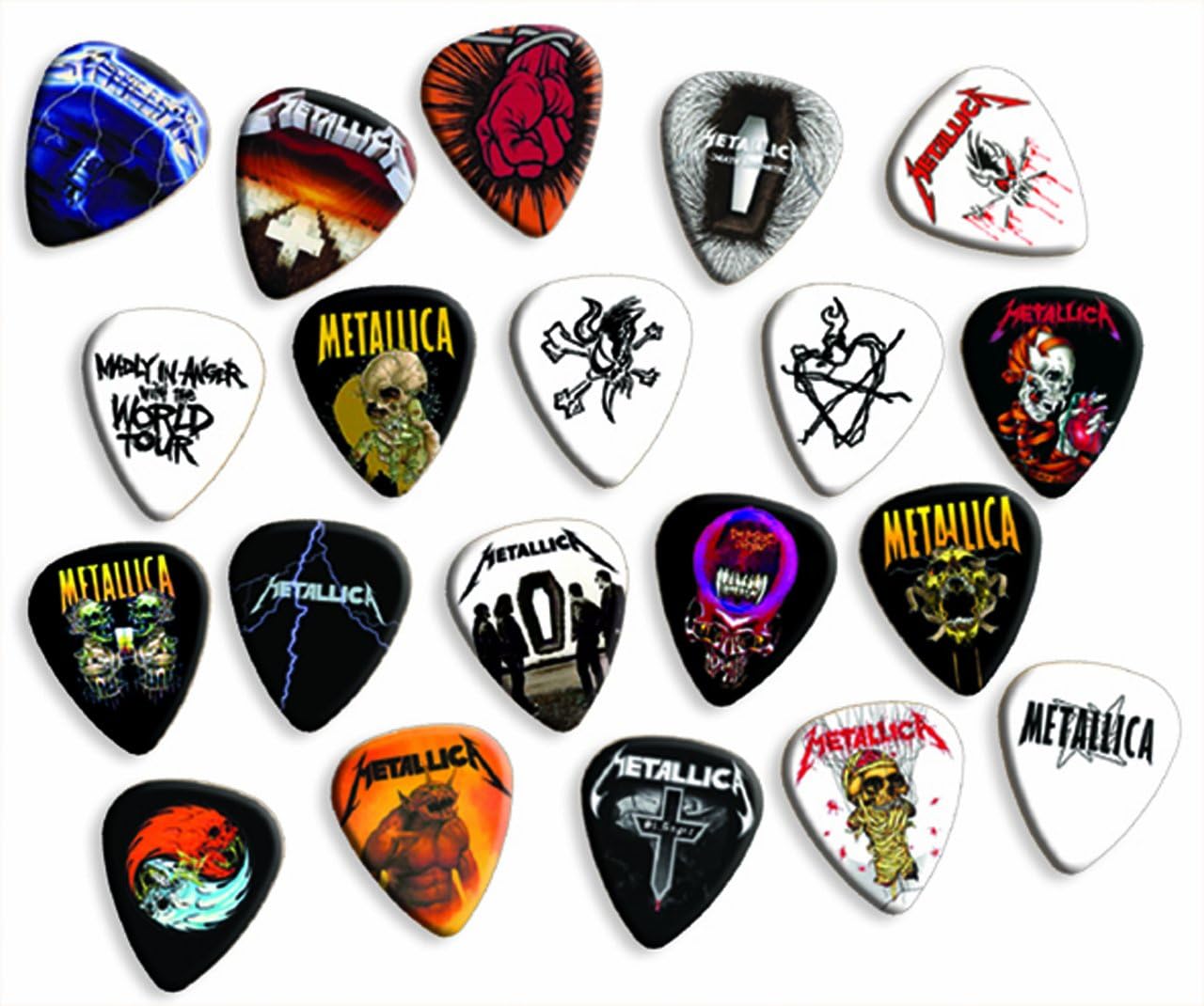 Metallica X 20 Premium Loose Guitar Médiators Picks Plectrums : Amazon ...