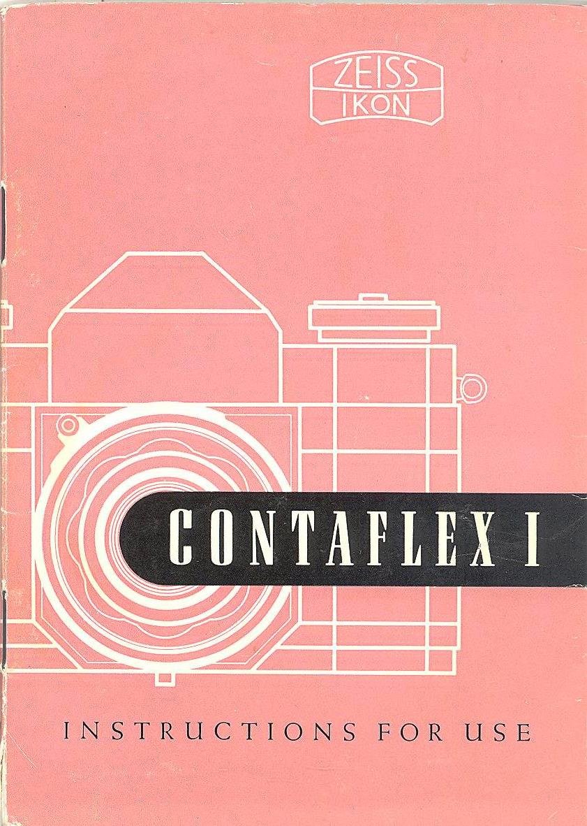 Zeiss Ikon Contaflex I Instructions For Use Original Manual: Zeiss ...