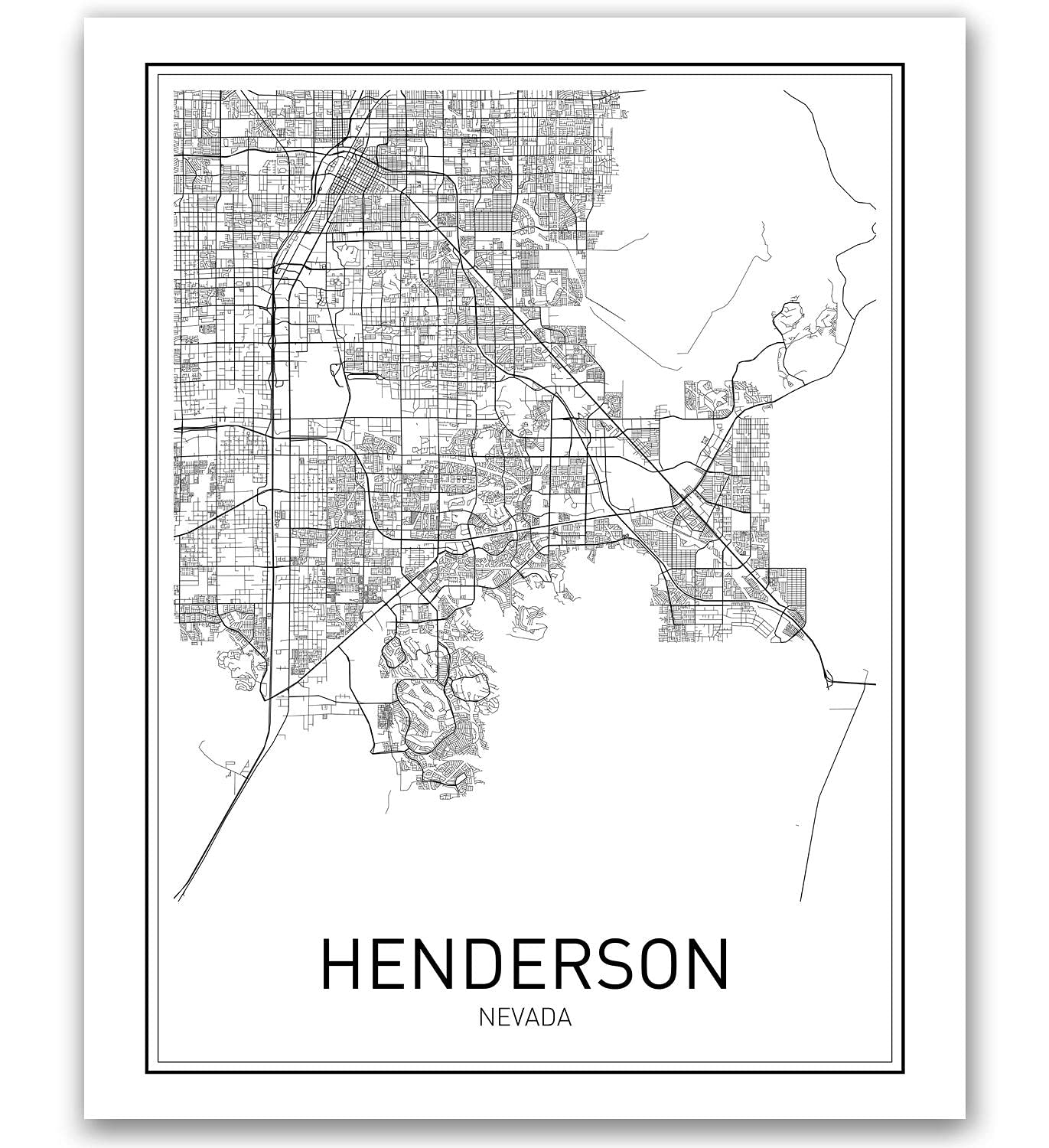 Buy Henderson Henderson of Henderson City s Modern Art City Prints ...