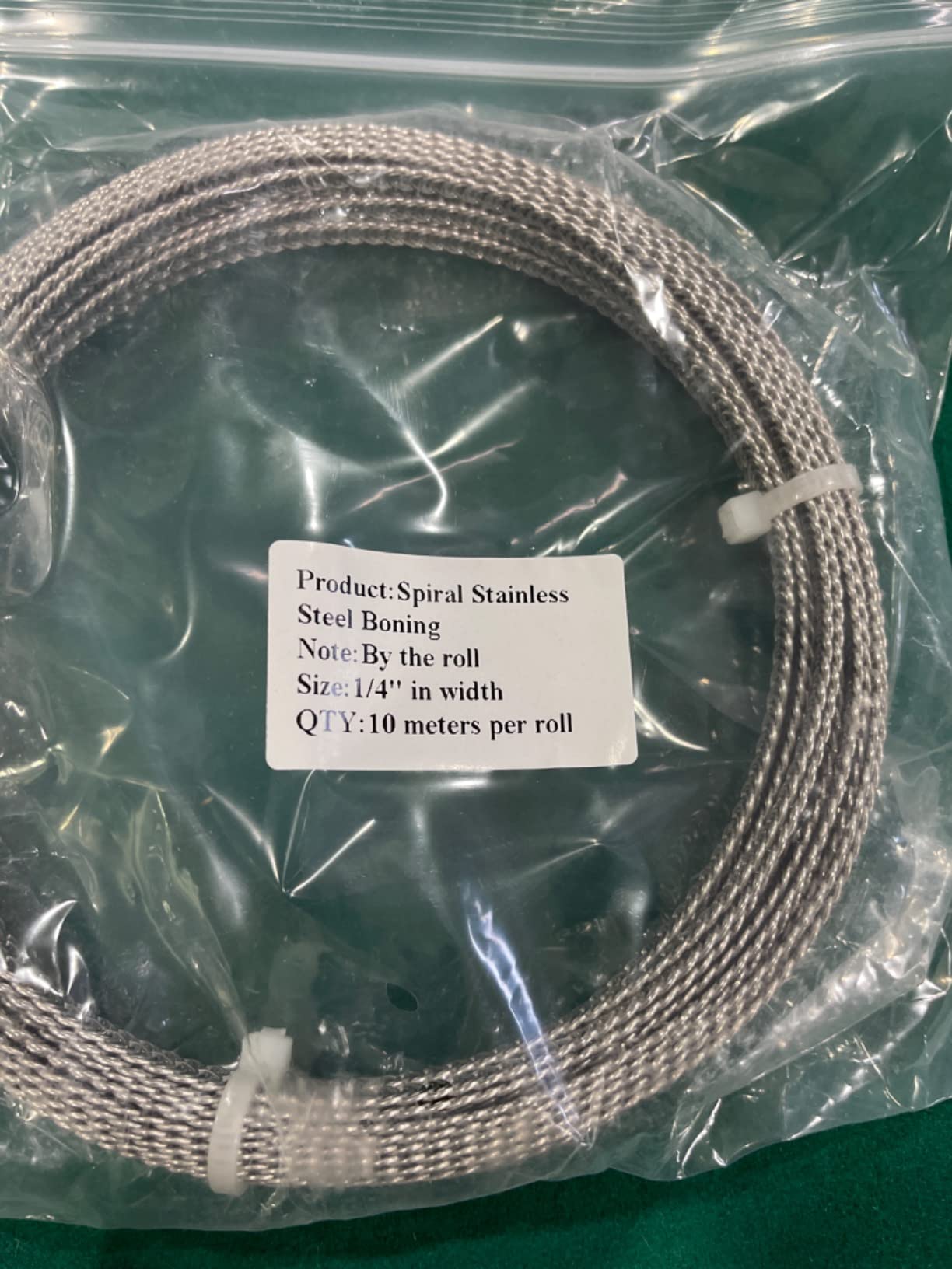 Amazon.com: 11 Yard Roll of 1/2" Wide Spiral Stainless Steel Corset Boning