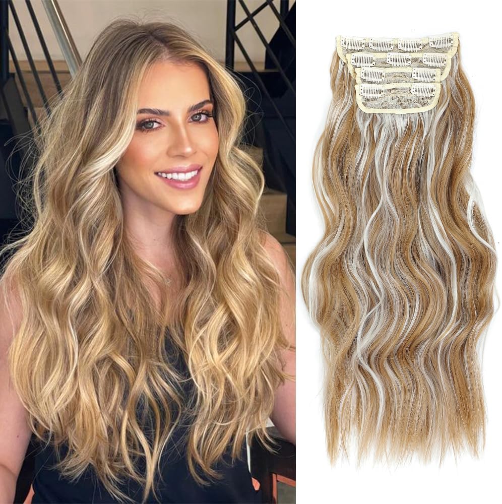 Amazon.com : MSBELLE Clip In Hair Extensions Clip ins 20Inch Hair ...