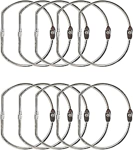 Amazon.com : CATPAN Loose Leaf Binder Rings: 3 Inch Extra Large Key ...