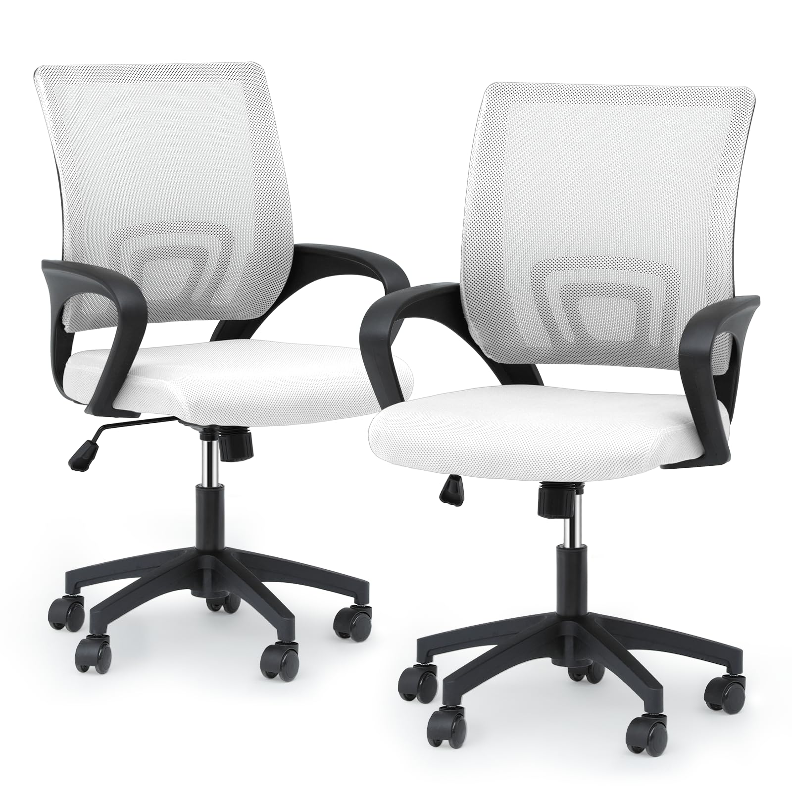 Snapklik.com : Magshion Ergonomic Office Chair Pack Of 2, Mid-Back Mesh ...