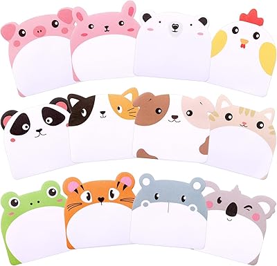 Amazon.com : Ouligay 240 Sheets Cute Sticky Notes Cartoon Sticky Notes ...