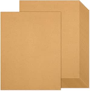 Goefun - 100 hojas de cartulina café claro de 8,5 x 11 pulgadas, papel ...