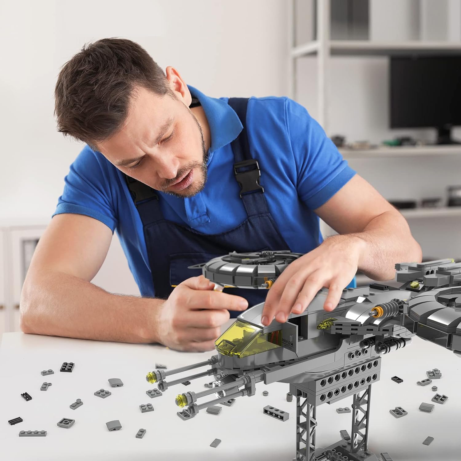 NEWABWN Star Space Raptor – Avión de ataque, modelo de avión de guerra ...