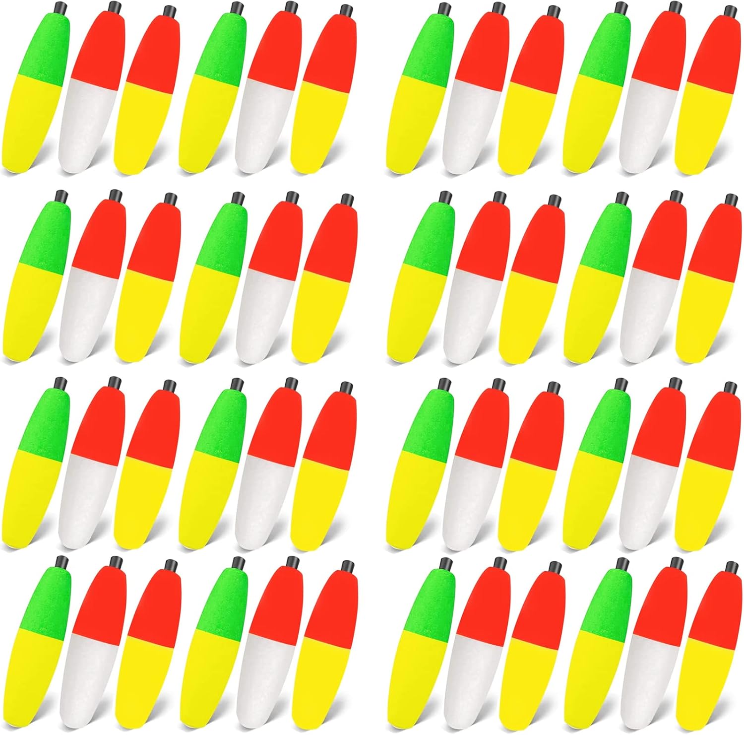 Amazon.com : YOTO Peg Floats,54pcs Foam Cigar Floats for Catfih,Fishing ...